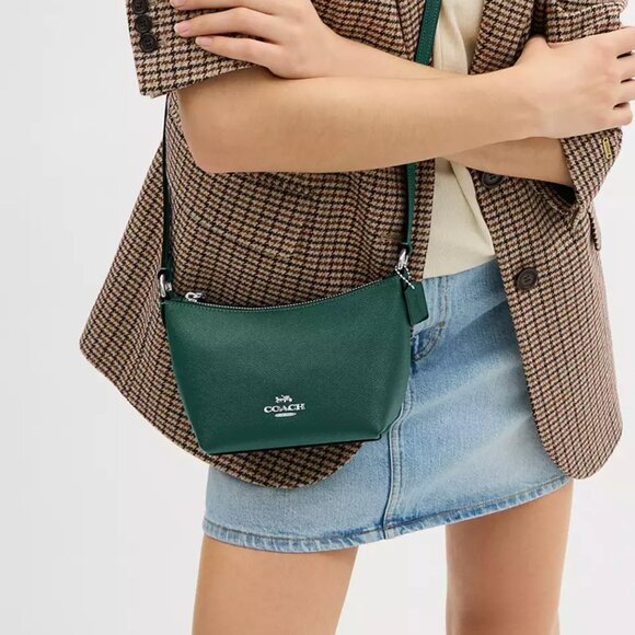 Coach | Bags | Nwt Coach Zip Top Crossbody Bag Cw336 Silveremerald ...
